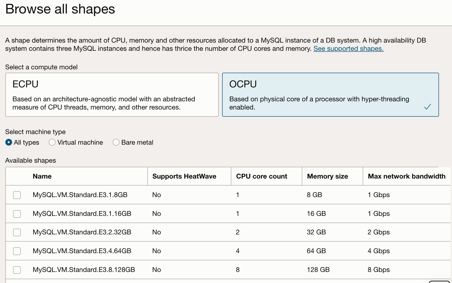 Oracle Cloud上的ECPU – orczhou.com